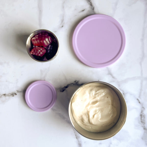 Ecococoon Stainless Steel Snack Pots - Grape - Coastal Kidswear