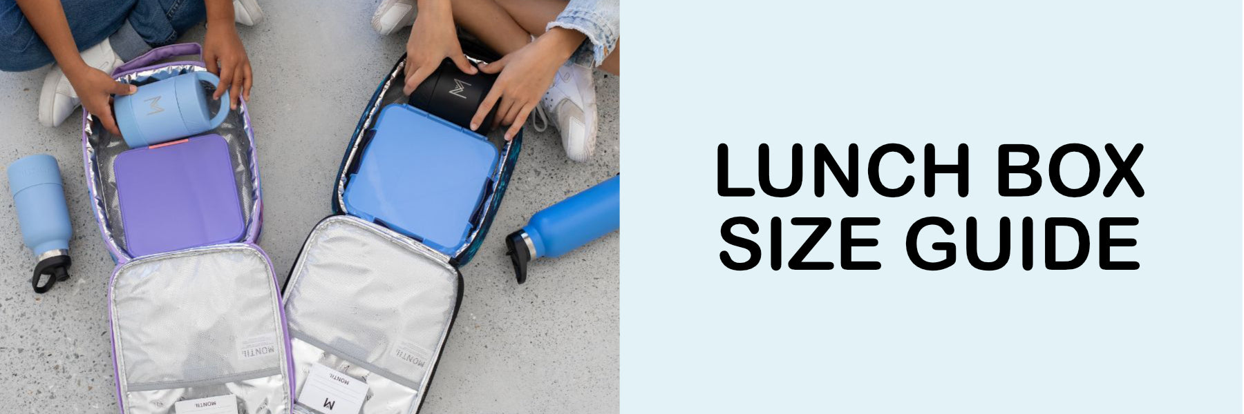 Lunch Box Size Guide - Coastal Kidswear