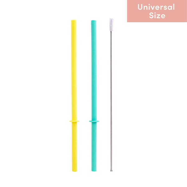 Flexi Stopper Straw Set - Lagoon & Sunbeam - Coastal Kidswear