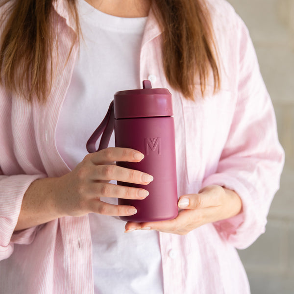 350ml Drink Bottle Sipper - Ruby - Coastal Kidswear